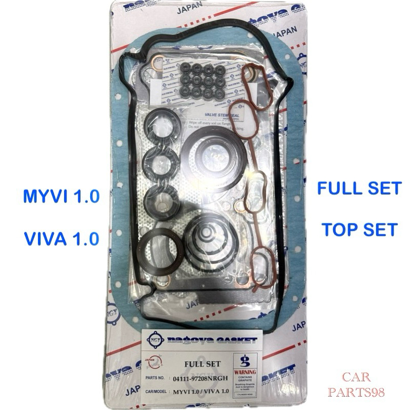 PERODUA VIVA 1.0 / MYVI 1.0 TOP SET / OVERHAUL SET | Shopee Malaysia