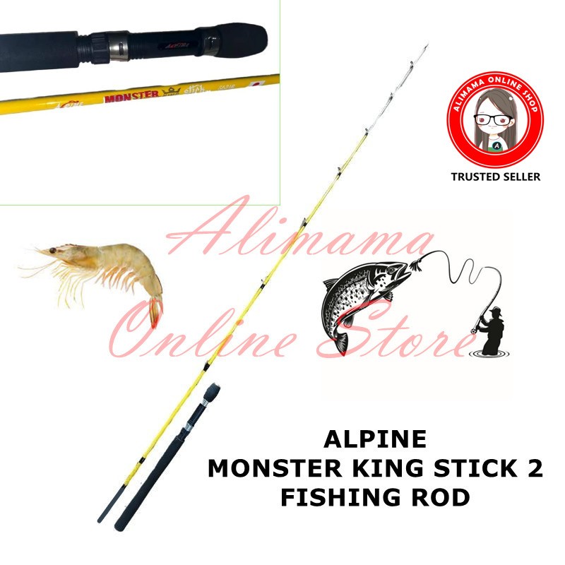 ALPINE MONSTER KING STICK V2 ULTRA LIGHT UL FISHING ROD PRAWN ROD ...