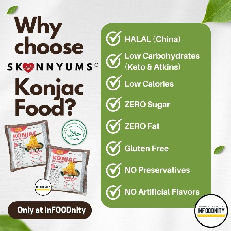 SKINNY KONJAC Noodles Shirataki Noodles Mee Konjac Rice Mi Konjac Nasi ...