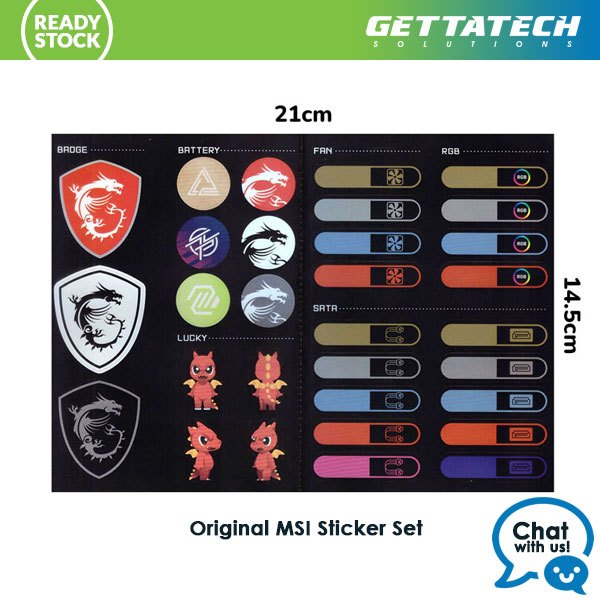 MSI / ASUS Original Logo Brand Sticker Set | Shopee Malaysia