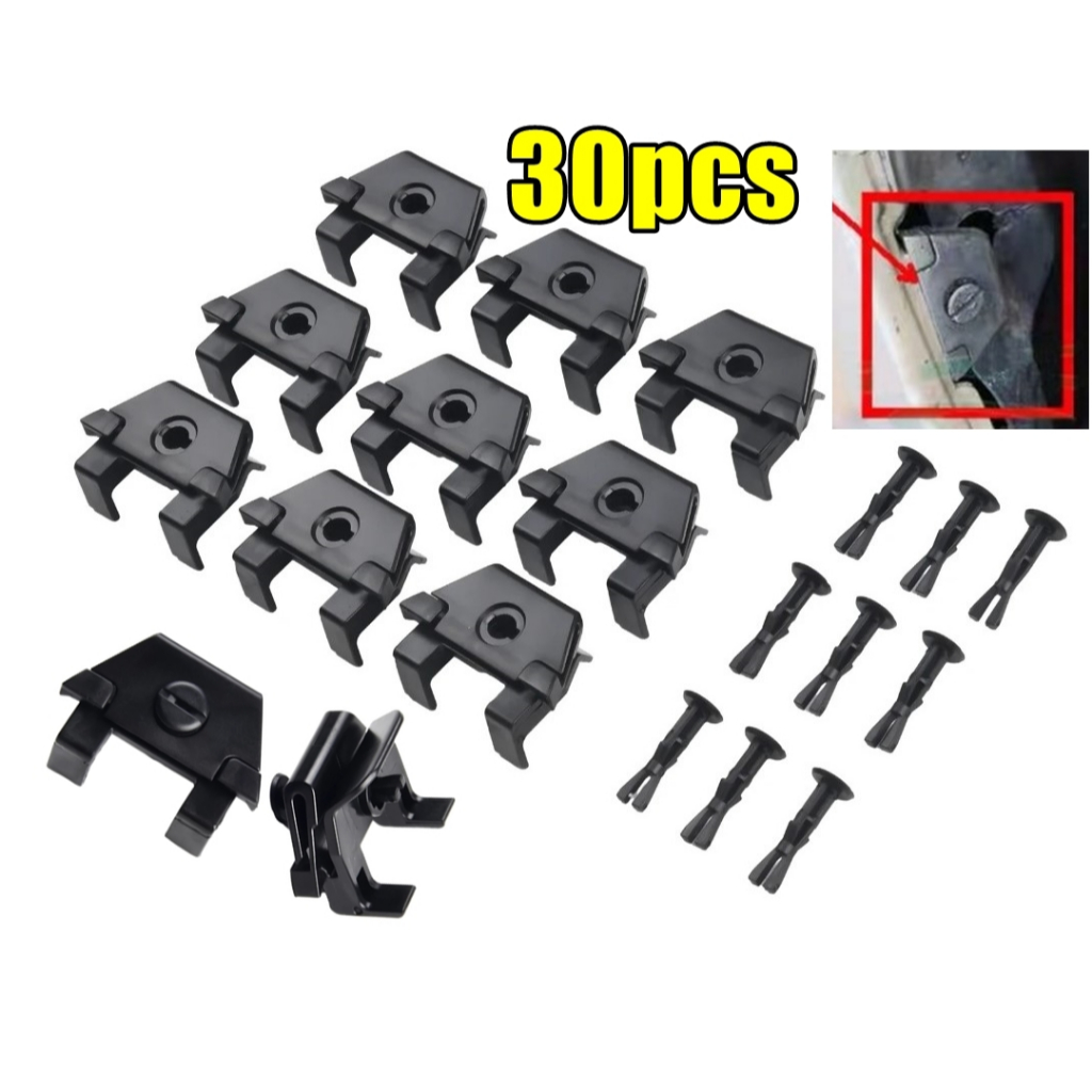 30pcs Klip Kereta Car Clip Bumper Fastener Fender Liner Estima Vellfire ...