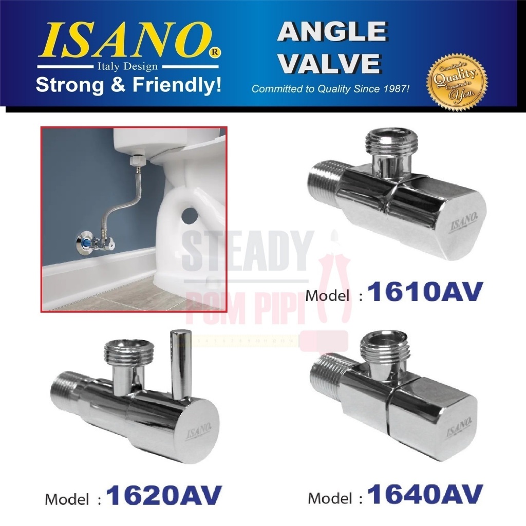 1/2" ISANO ANGLE VALVE - 1130AV / 1140AV / 1330AV / 1340AV / 1610AV ...