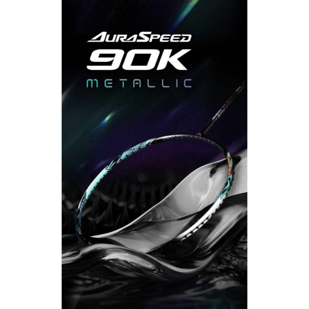 VICTOR AURASPEED 90K METALLIC Badminton Racket ( FREE STRING + GRIP ...
