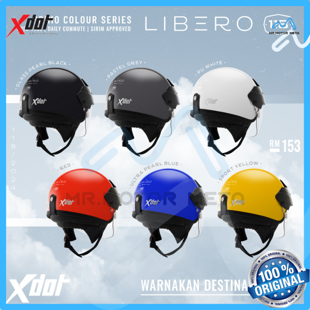 XDOT G118 HELMET/ TOPI KELEDAR 2024 EDITION | Shopee Malaysia