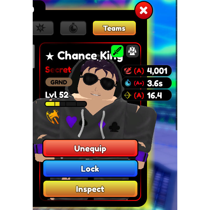 Anime Defenders Unit Chance king Secret (Hakari evo) | Roblox | Shopee ...