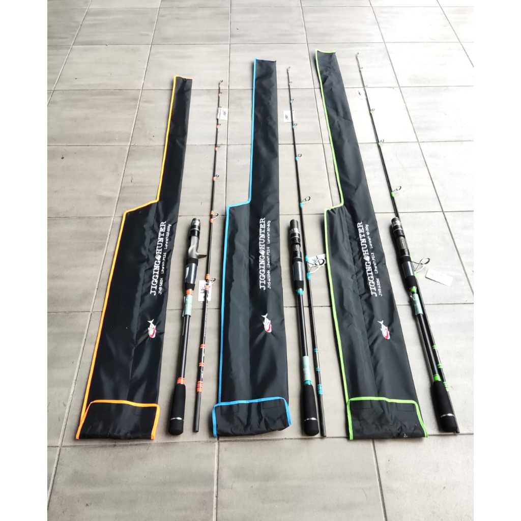 GTECH JIGGING HUNTER SOLID CARBON SPINNING/BAITCASTING(BC) ROD FISHING ...
