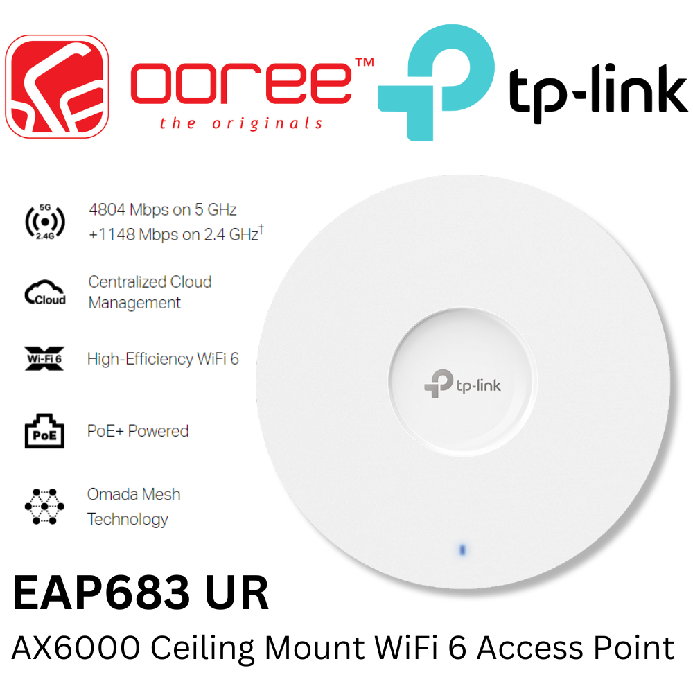TP-LINK EAP653 UR AX3000 / EAP683 UR AX6000 CEILING MOUNT WI-FI 6 ...