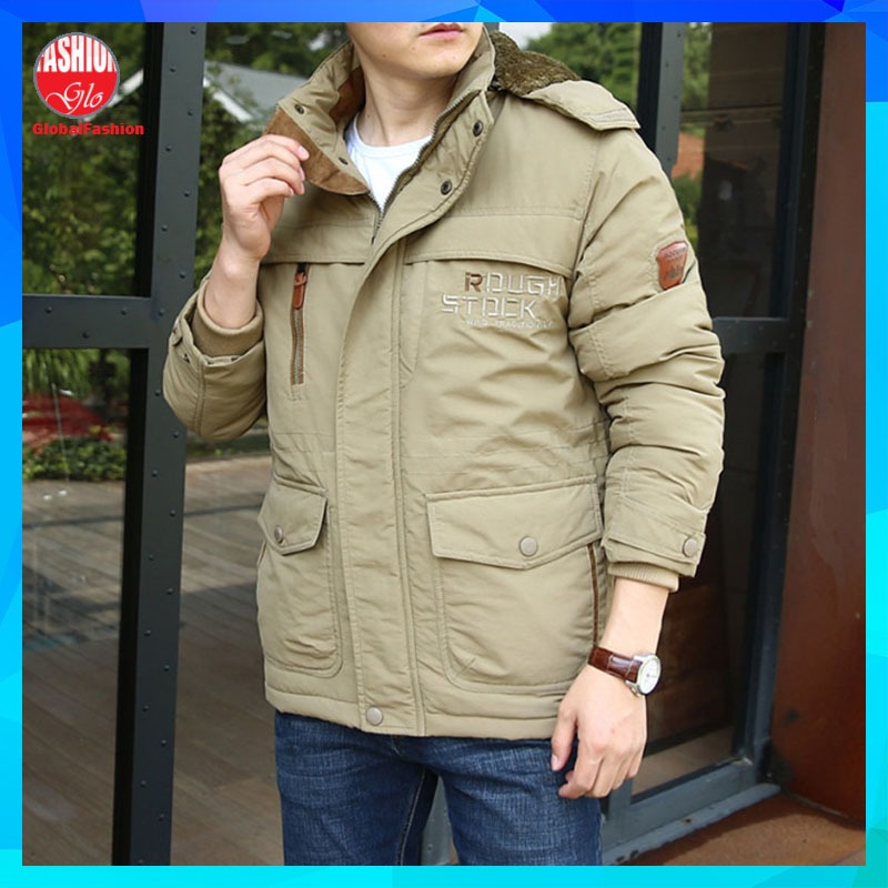 Plus Size Winter Jacket Men Baju Sejuk Lelaki Tebal Saiz Besar Thick ...