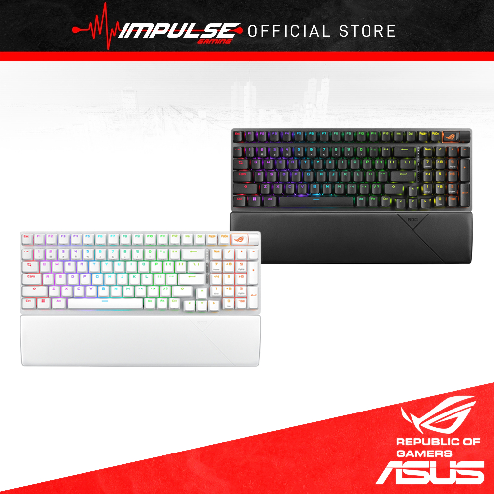 ASUS ROG X901 Strix Scope II 96 Wireless Gaming Keyboard - Nx Snow & Nx ...