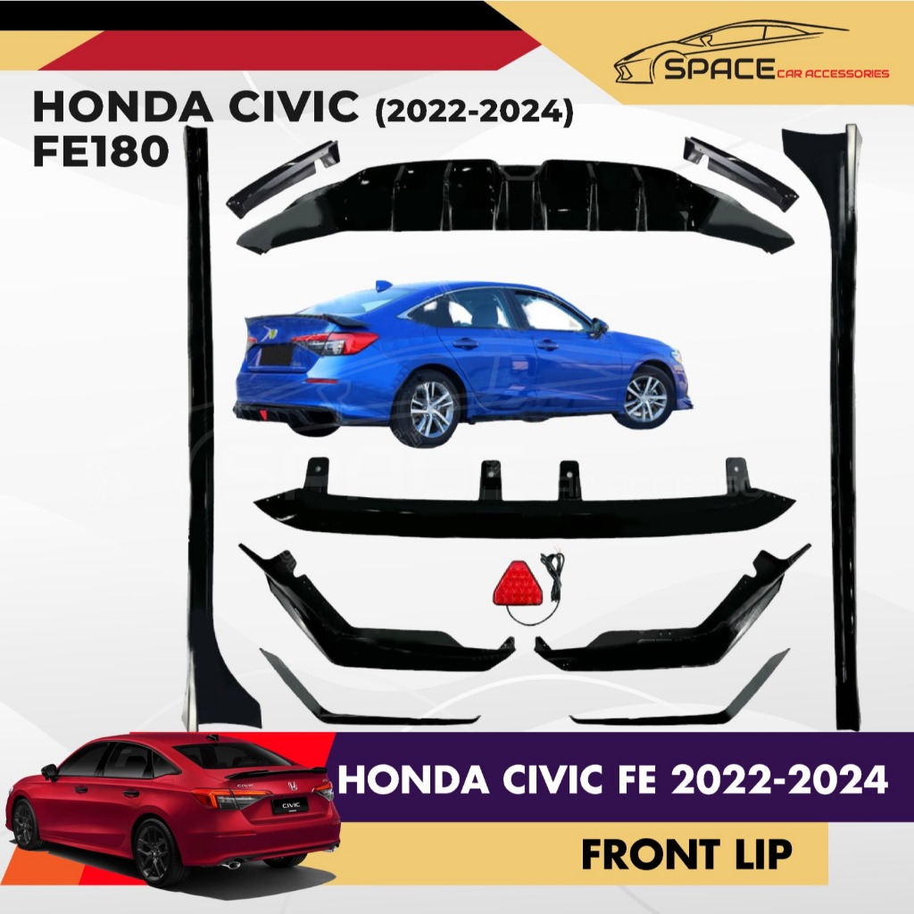 Honda Civic FE 2022 Body Kit Car Diffuser Front Lip Side Lip Rear Lip ...