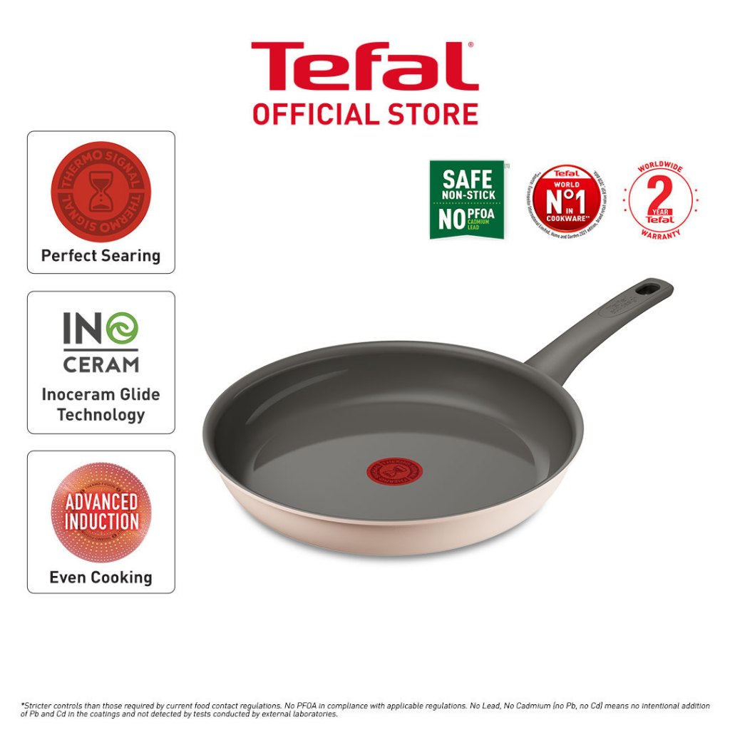 Tefal Cookware Revive Ceramic Range Frypan (20cm/24cm/28cm)/Wokpan (28cm) | Shopee Malaysia
