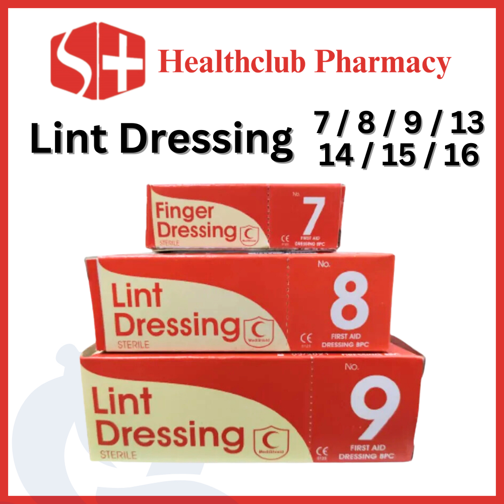 MEDISHIELD First Aid Lint Dressing, Finger Dressing, Eye Pad Bandage ...