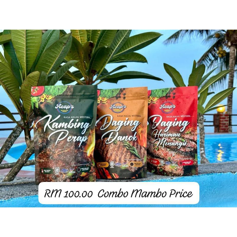 Combo 3 varian daging perap Premium ( Daging Danok, Daging harimau ...