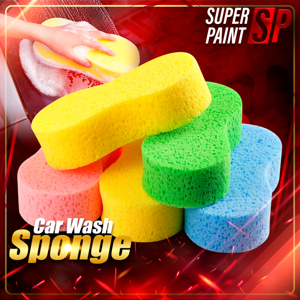 8 Character Car Wash Sponge Cleaning Block Beauty High-Density Wipe 8 ...