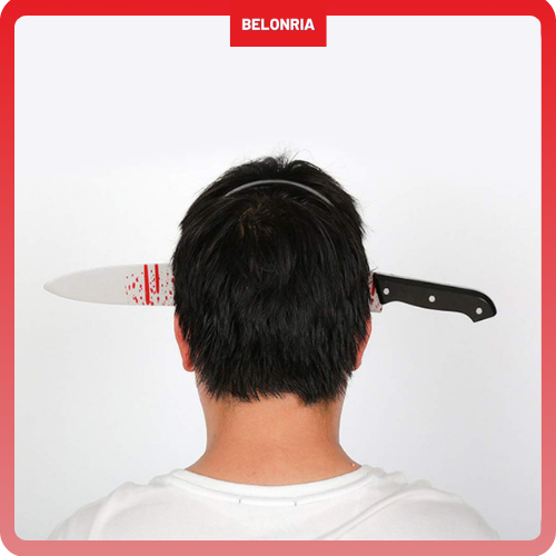 [READY STOCKS] Halloween Hair-Hoop Knife Headband Decorative Ghost ...