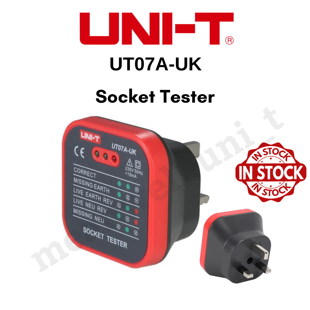 UNI-T UT07A-UK Socket Tester | Shopee Malaysia