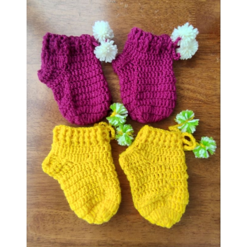 👶🏻🧣Stokin Baby Kait Benang | CUSTOM MADE (Soft and comfortable for baby ...
