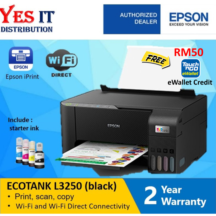 Epson EcoTank L3250 A4 Wi-Fi All-in-One Ink Tank Printer | Shopee Malaysia