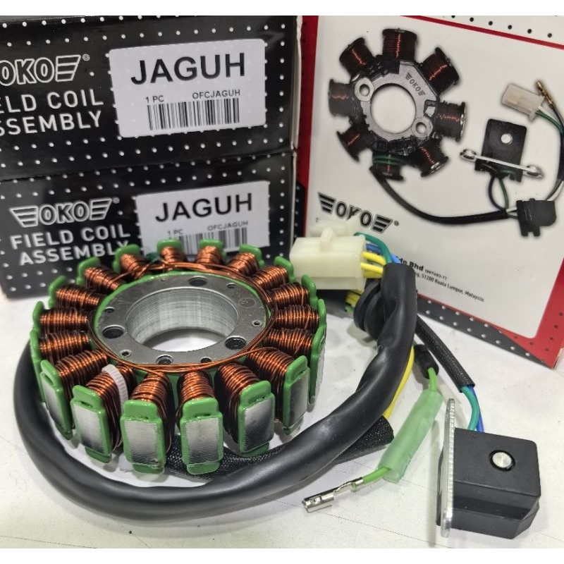 OKO MODENAS JAGUH 175 FUEL COIL FIELD COIL MAGNET COIL ASSY | Shopee ...