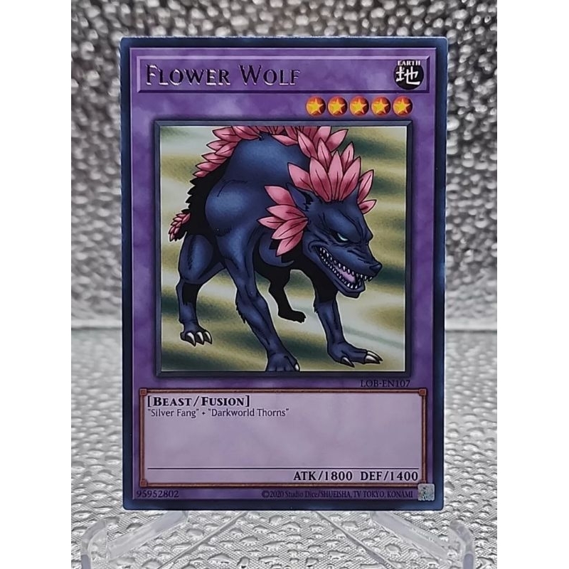 YuGiOh! LOB-EN107 Flower Wolf 25th Anniversary Legend of Blue-Eyes ...
