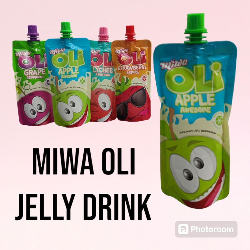 MIWA OLI JELLY DRINK MINUMAN BERPERISA ANGGUR, EPAL, LAICI DAN ...
