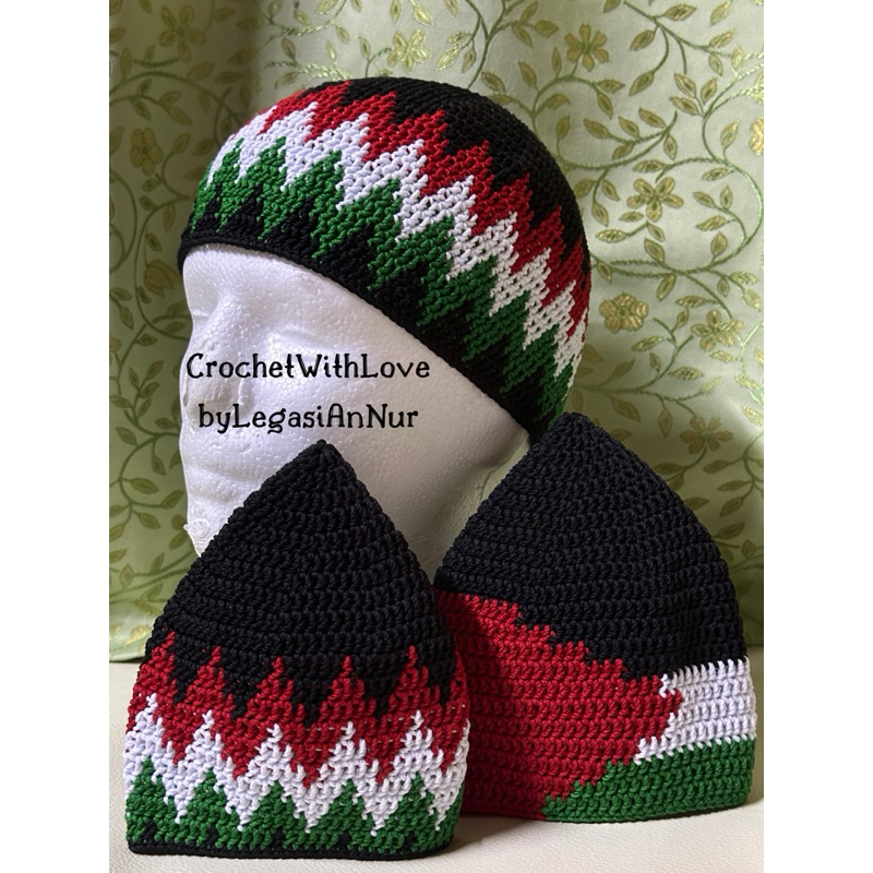 KOPIAH KAIT DESIGN RASTA PALESTIN | Shopee Malaysia