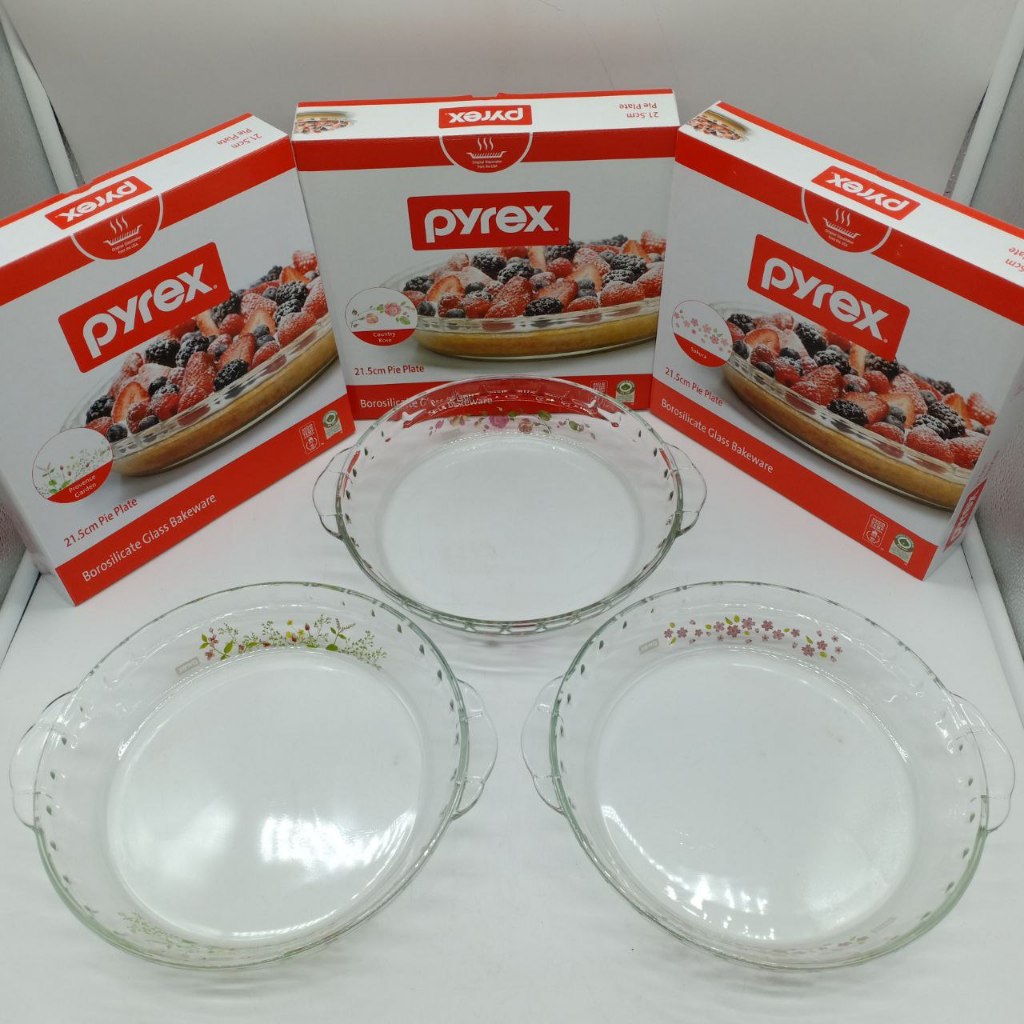 PYREX 21.5cm PIE PLATE /24cm PLAIN PIE PLATE | Shopee Malaysia