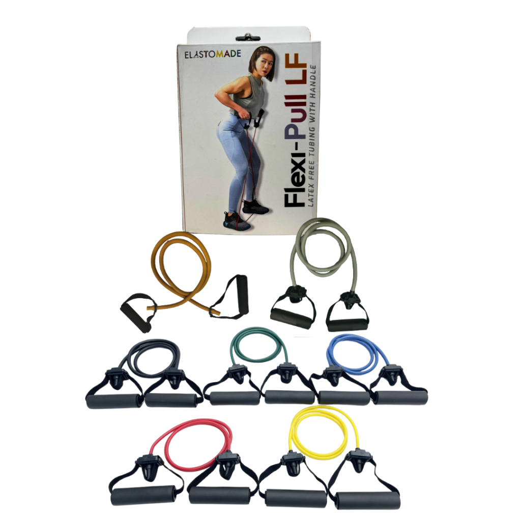 Elastomade Flexi- Pull - Latex Free Resistance Tubing with Handles for ...