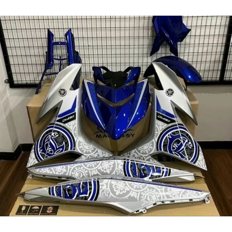 Y15 V1 V2 COVER SET BIRU BATIK MERAH BATIK BIRU PURBA BATMAN HITAM ...