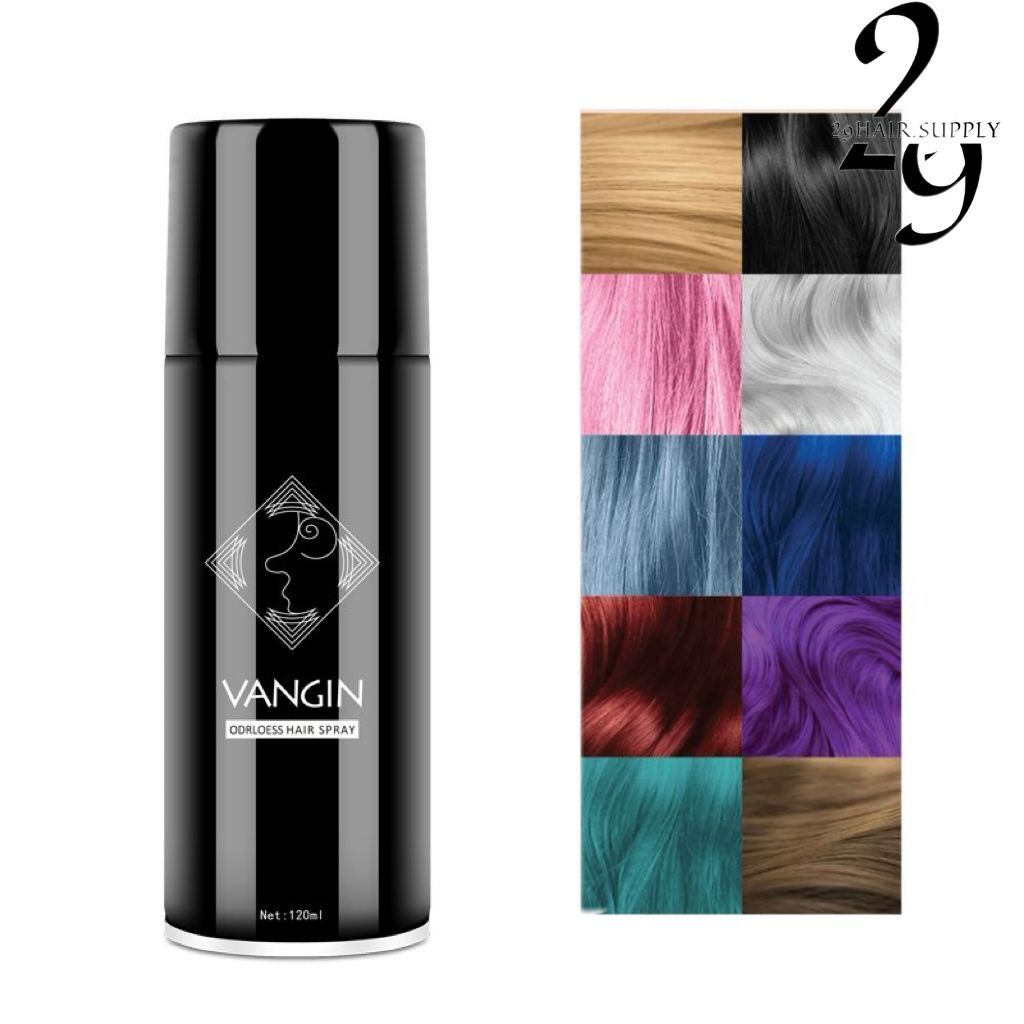 VANGIN Hair Color Spray - 120ml/150ml | Shopee Malaysia