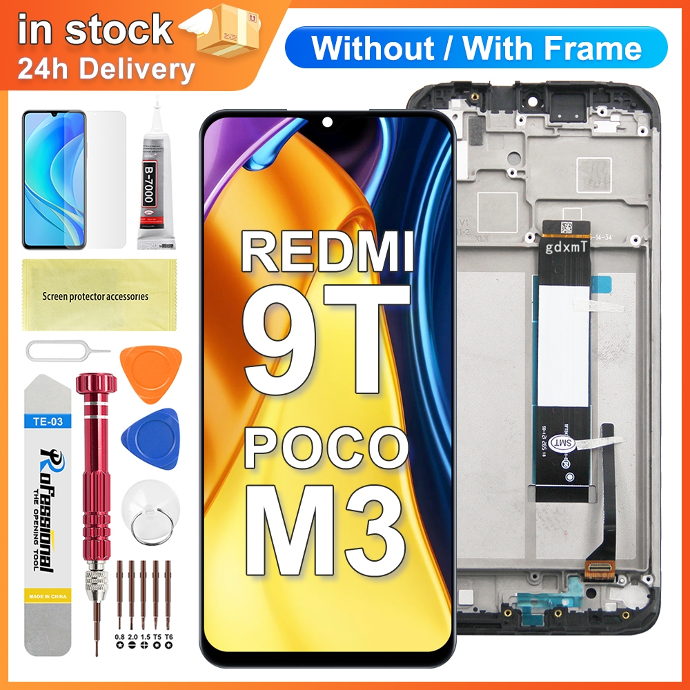 Original 】 REDMI 9T/Note 9 4G/XIAOMI POCO M3 frame display screen touch ...