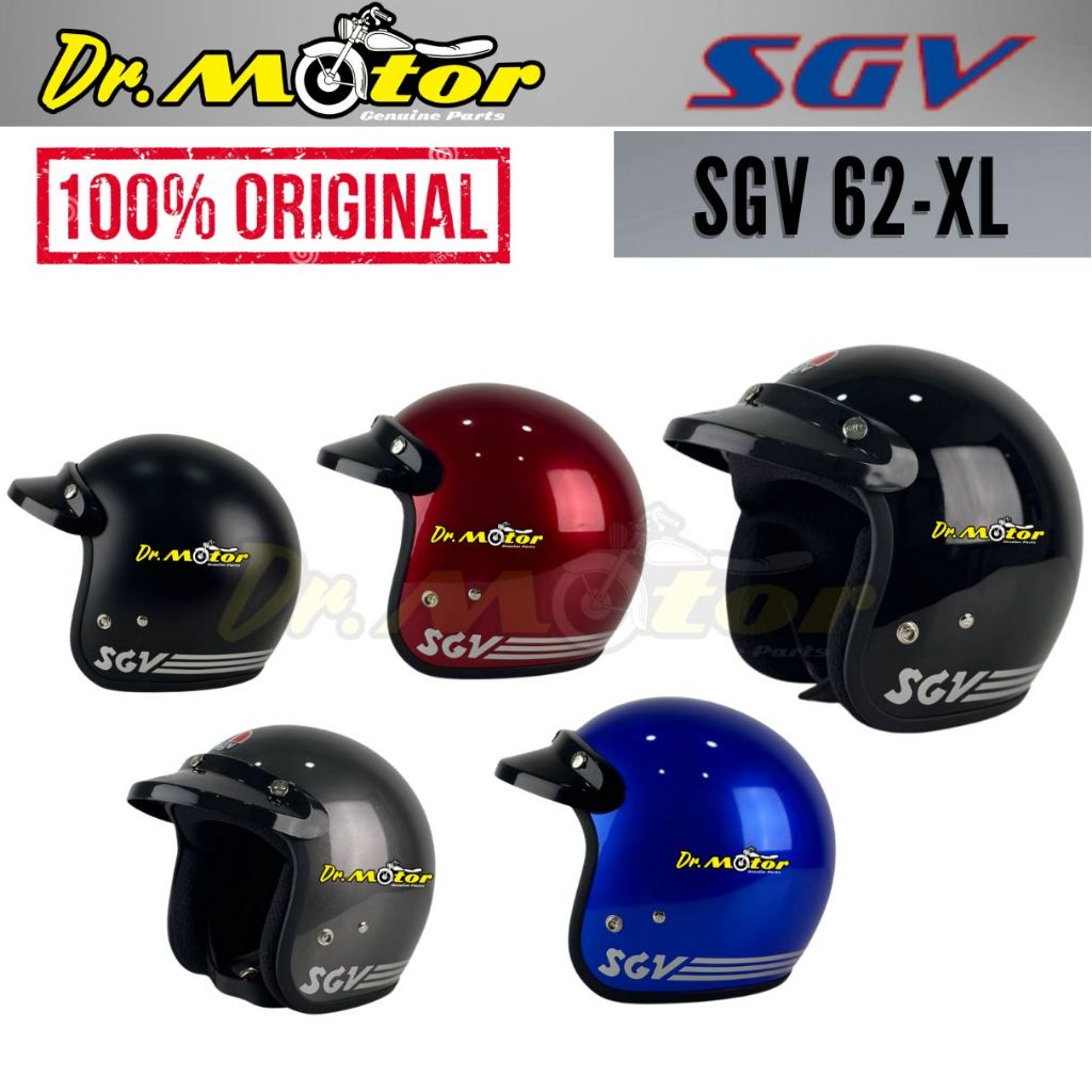SGV 99 62 XL Grey Candy blue Black Red Matt Black Helmet Buckle Clip ...
