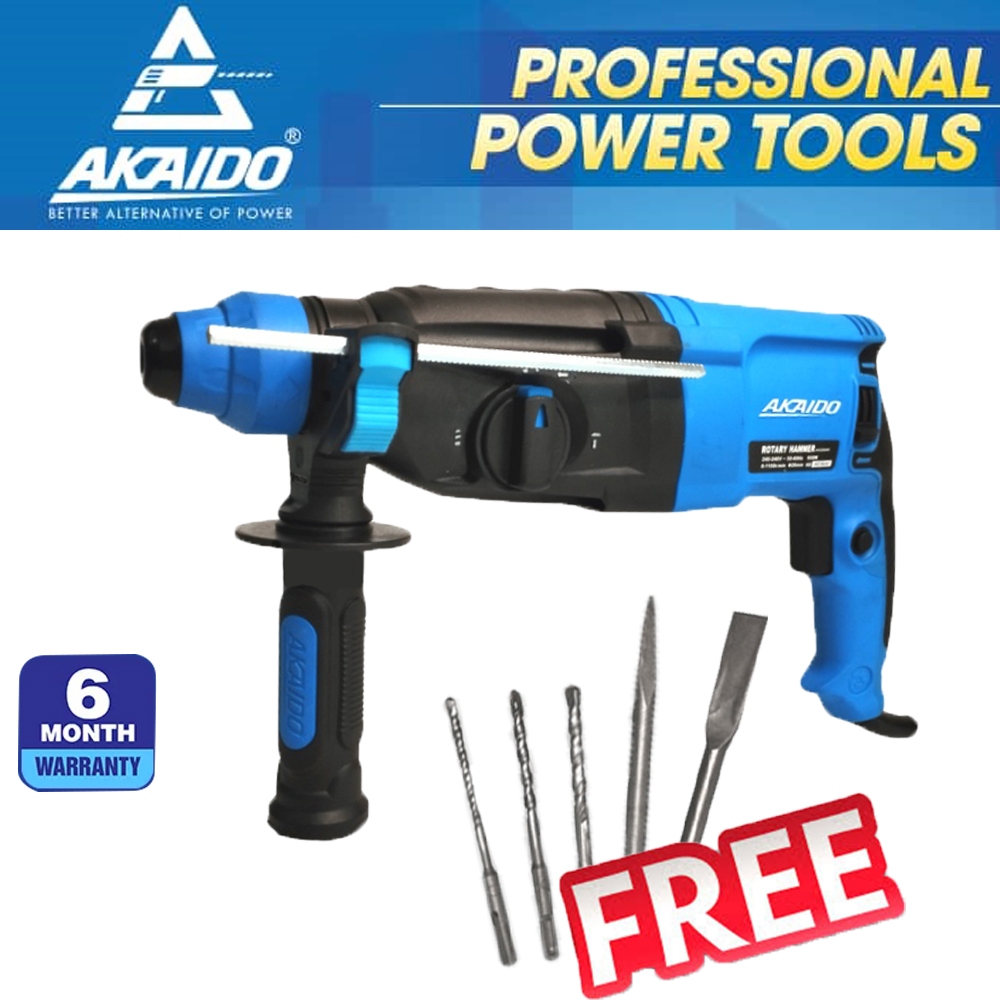 [HEAVY DUTY] AKAIDO 3 IN 1 ROTARY HAMMER 950W / MASONRY DRILLING ...