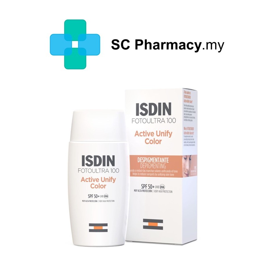 ISDIN FotoUltra 100 Active Unify Color Fusion Fluid SPF50+ 50ml (Tinted ...
