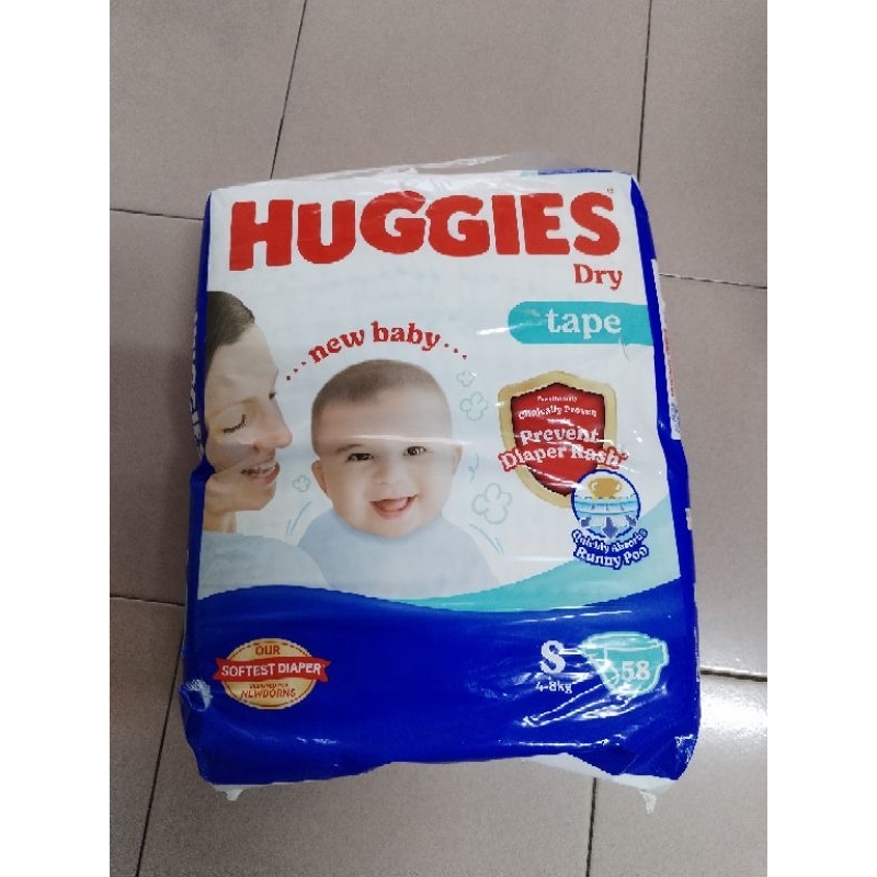 Ready Stock - Huggies Dry Diapers (original Huggies) - Tape Size: S (4 ...