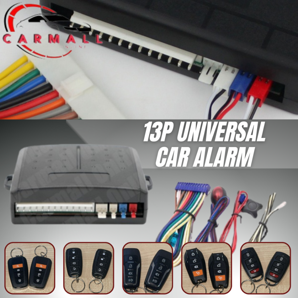 Car Security System Alarm (13 PIN ) For Wira Saga Waja FLX Axia Iswara ...