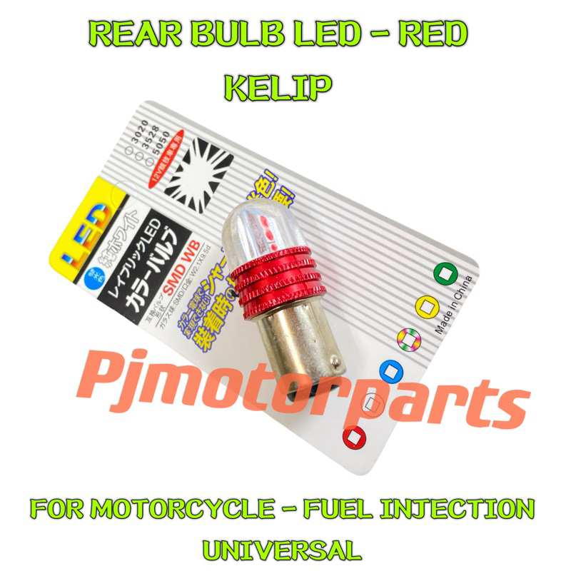 ( UNIVERSAL ) FOR MOTORCYCLE FUEL INJECTION Fi RED KELIP REAR BULB LED ...