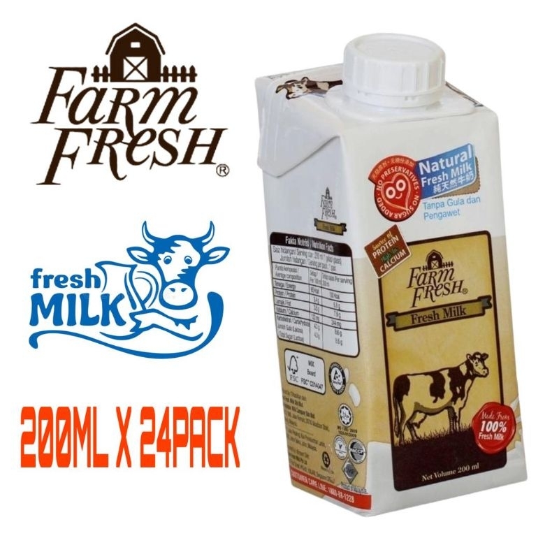FARM FRESH UHT FRESH MILK 200ML | Shopee Malaysia