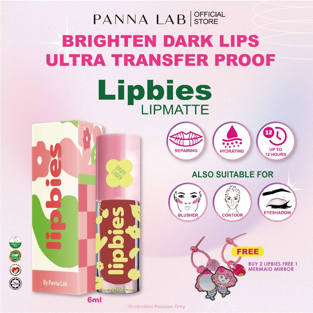 【BEST SELLER】PANNA LAB Official Lipbies 8Colors Lipstick Lipmatte ...