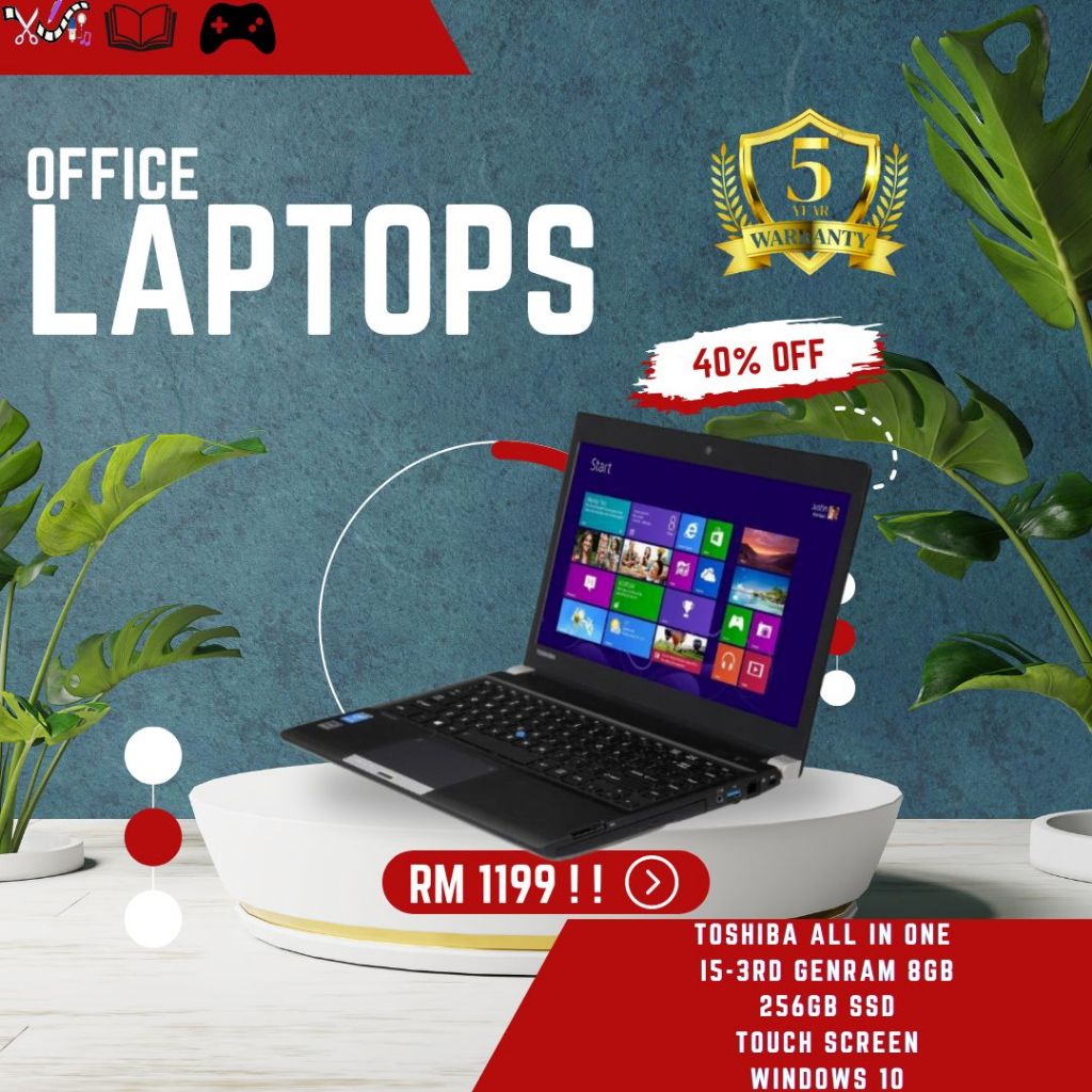 TOSHIBA ALL IN ONE I5-3RD GEN (Laptop Murah) | Shopee Malaysia