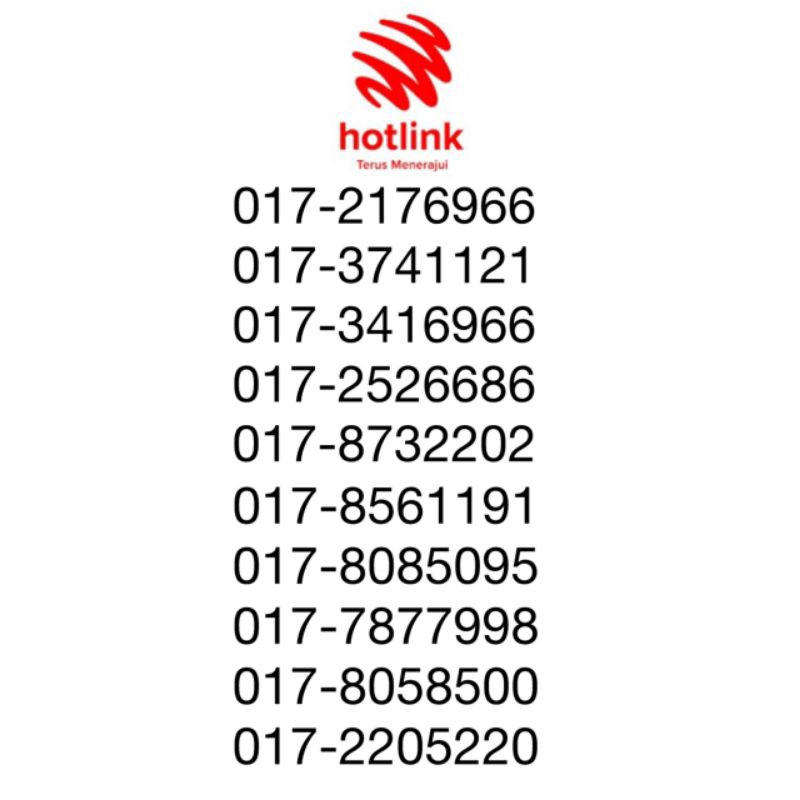 (RM20) NUMBER SPECIAL NUMBER HOTLINK SIM PREPAID | Shopee Malaysia