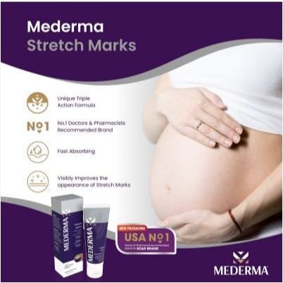 MEDERMA STRETCH MARK THERAPY CREAM X 50g (EXP DATE 08/2024) | Shopee ...