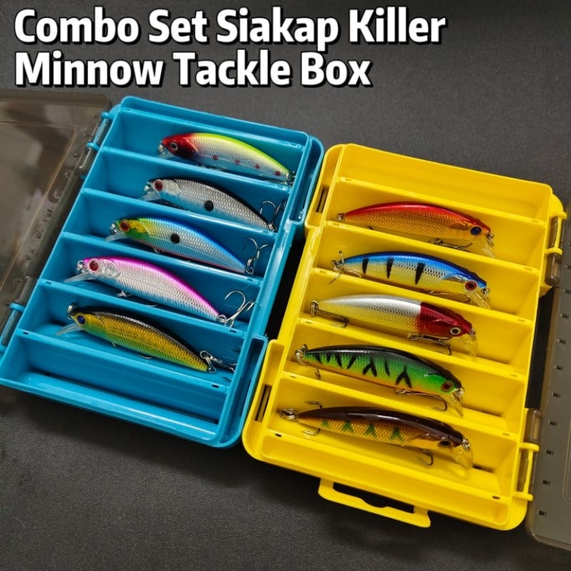 「DRM」Combo Set Siakap Killer Minnow Tackle Box Outdoor | Shopee Malaysia