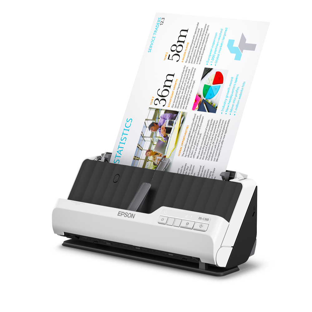 Epson WorkForce DS-C330 Portable Sheet-fed Document Scanner Ultra ...
