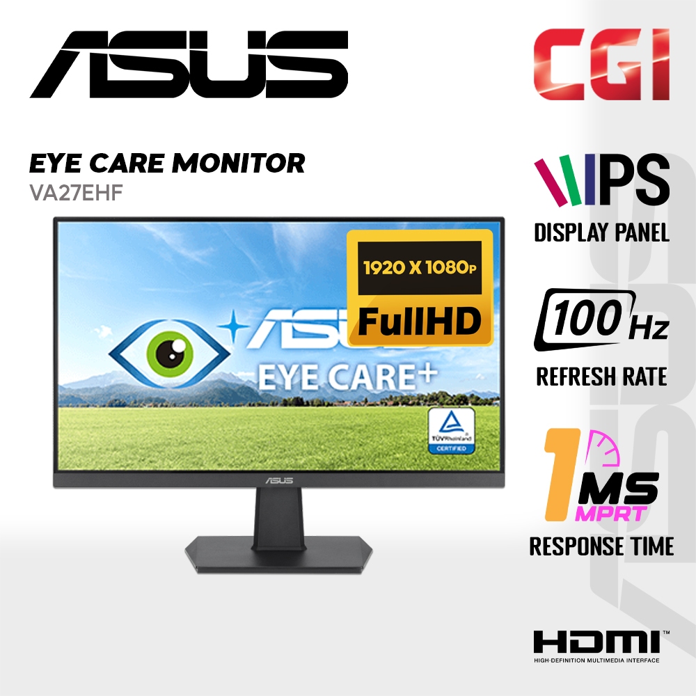 Asus VA27EHF FullHD IPS Eye Care Gaming Monitor with Adaptive Sync ...