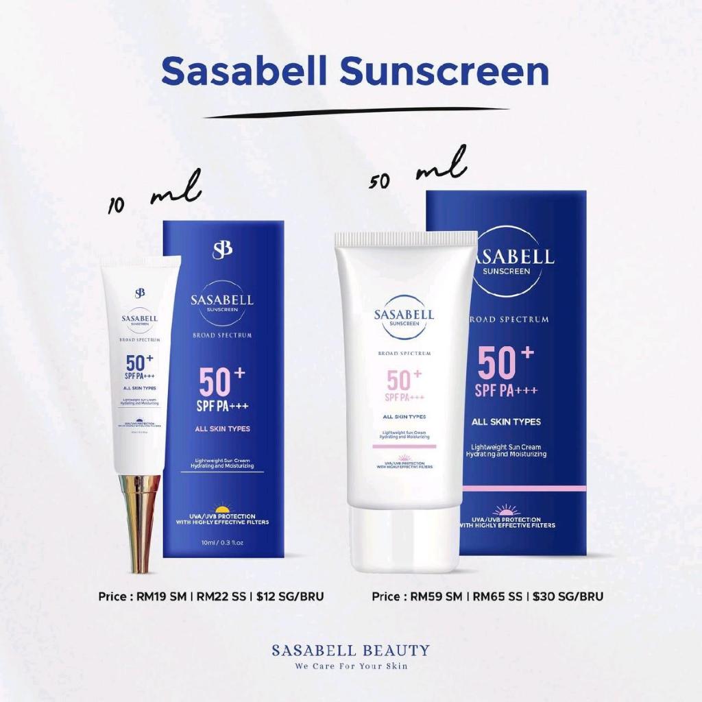 SASABELL SUNSCREEN SPF50++ 10ml & 50ml (ORI HQ) | Shopee Malaysia
