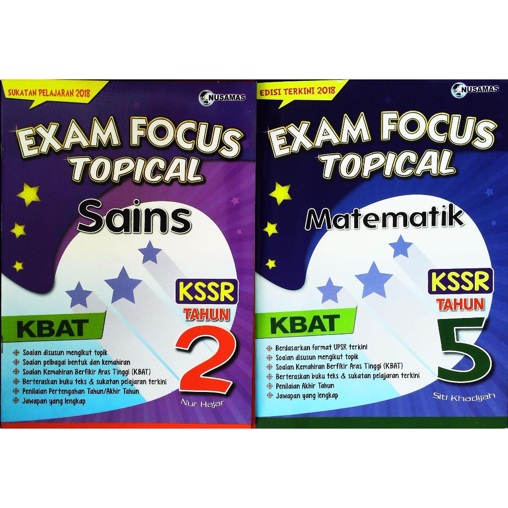 Exam Focus Topical KSSR KBAT Tahun 1-6 Nusamas | Shopee Malaysia