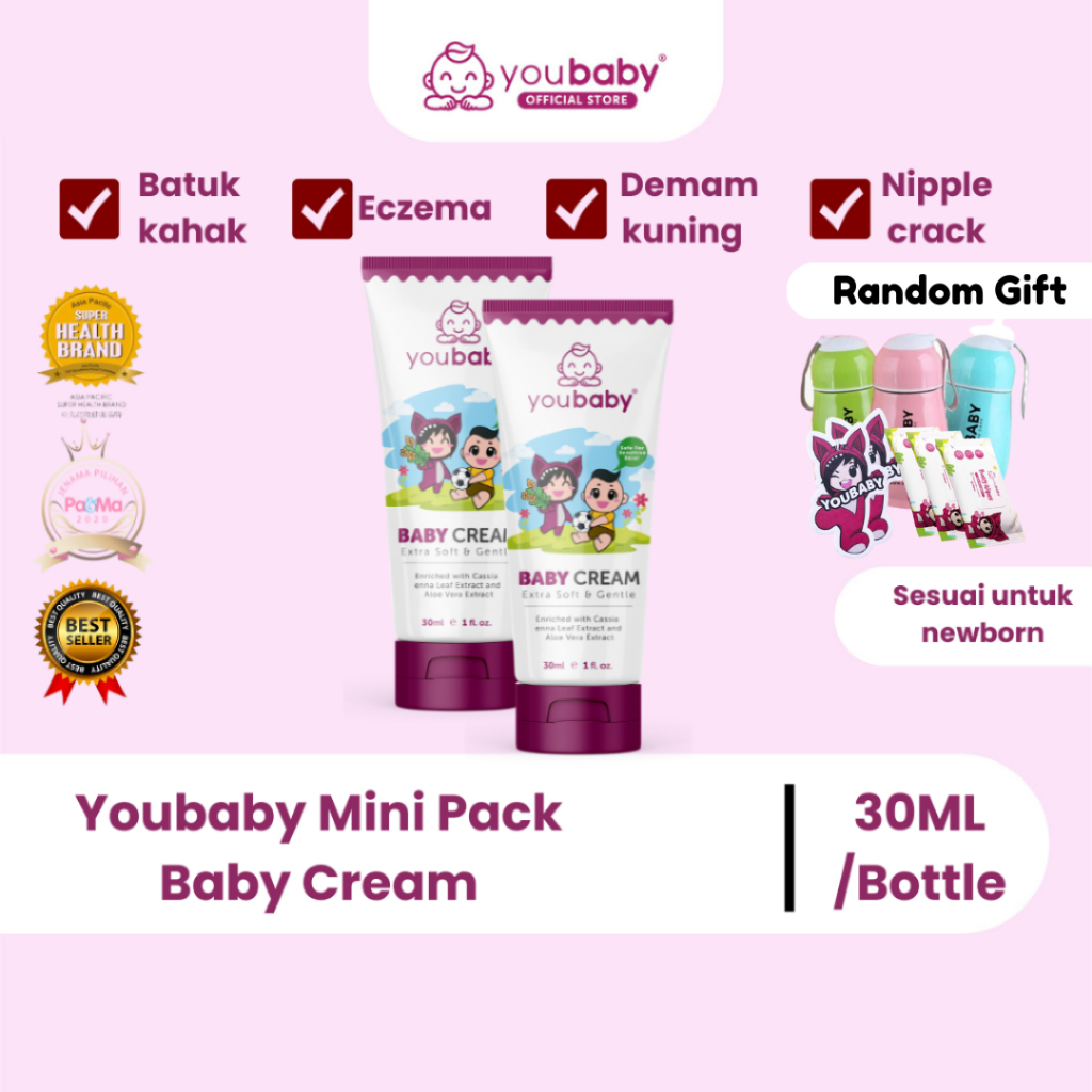 YOUBABY Baby Cream (30ML) Free Gift Krim AntiI Batuk Kahak Selsema Ruam ...
