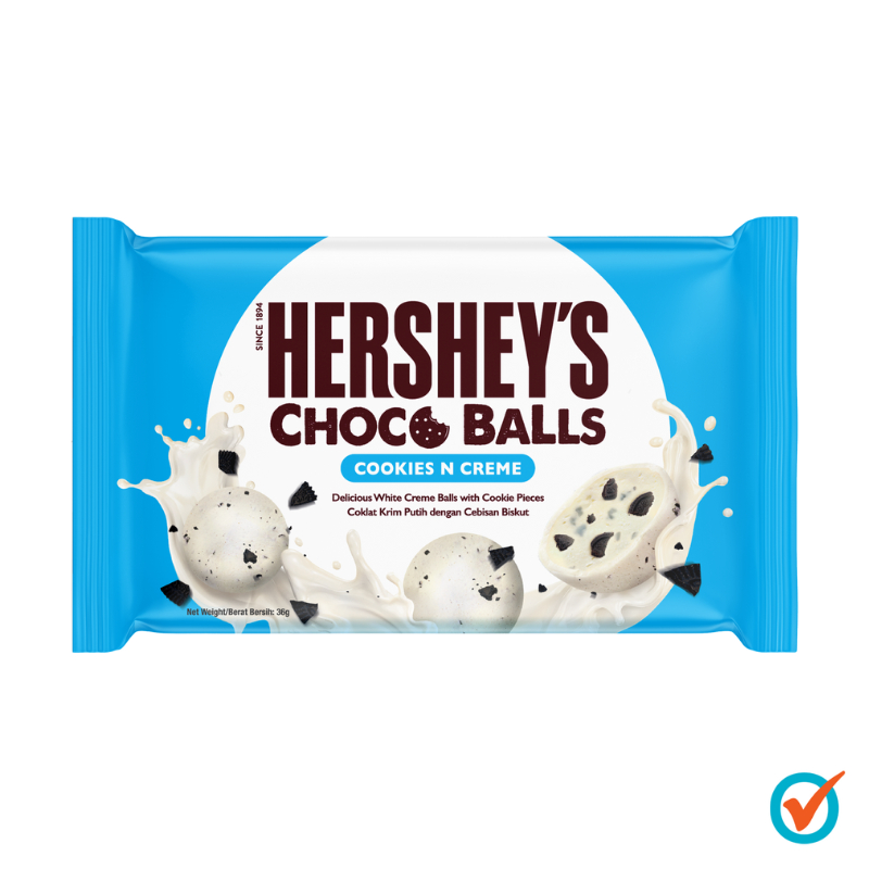 Hershey's Choco Balls Cookies 'N' Creme 36g | Shopee Malaysia