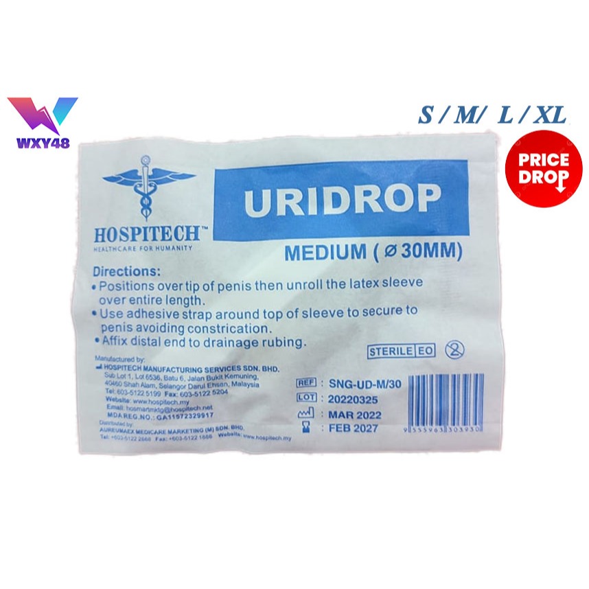 URIDROP Male External Catheter ( S / M / L / XL ) 1PC | Shopee Malaysia